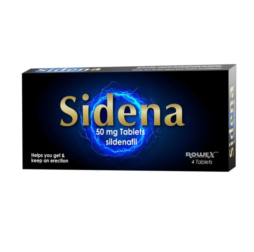 Sidena Sildenafil - 4 Tablets - Adrian Dunne Pharmacy